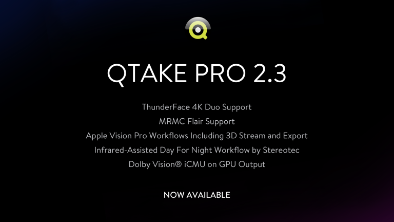 QTAKE Pro 2.3 is now available • QTAKE